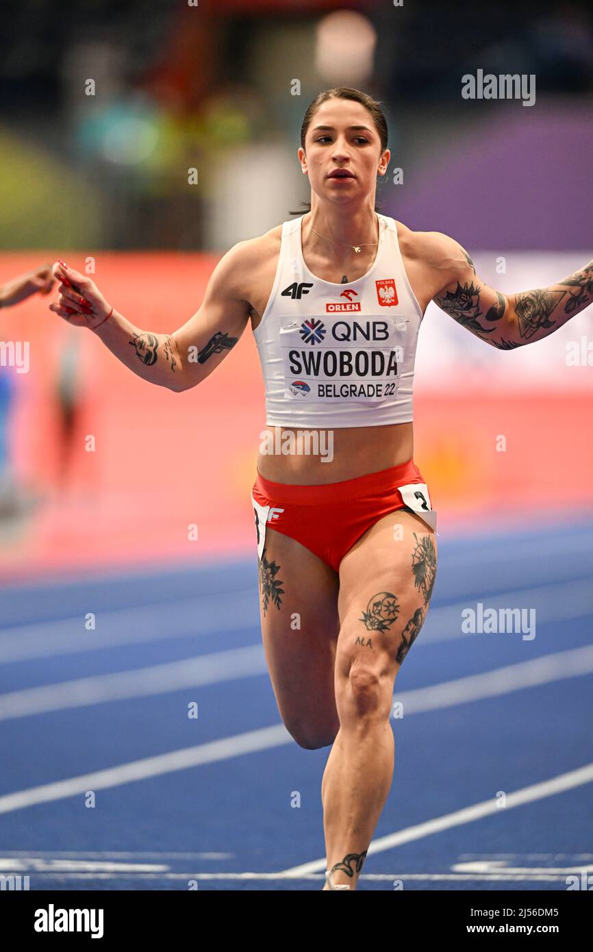 Ewa Swoboda participating in the Belgrade 2022 World Indoor ...
