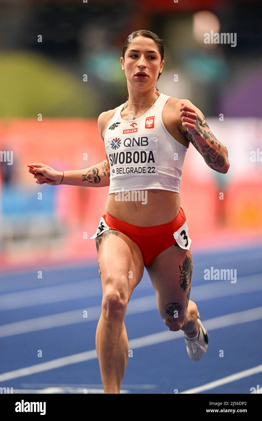 Ewa Swoboda participating in the Belgrade 2022 World Indoor ...