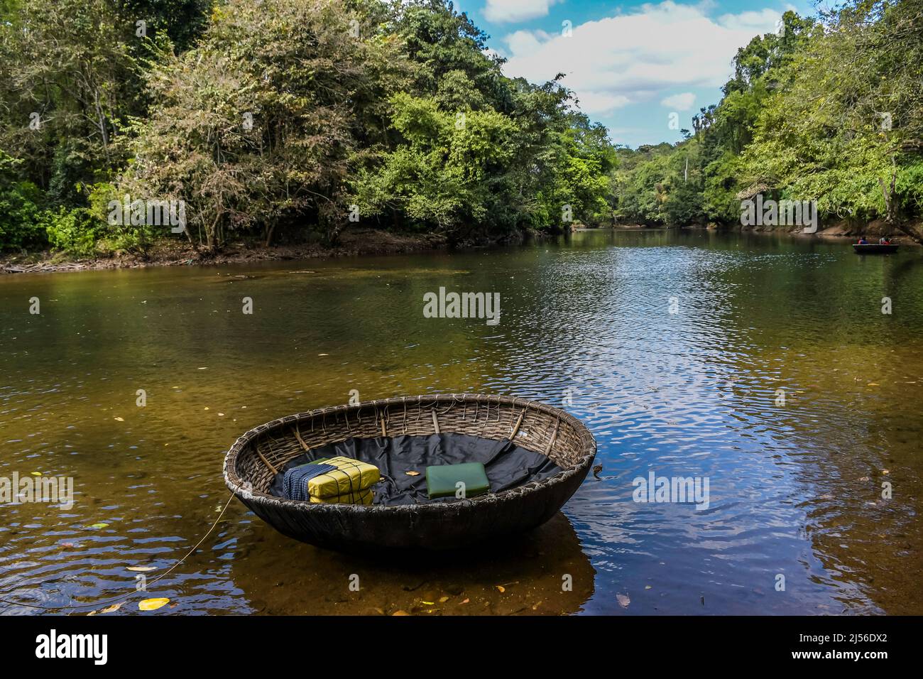 Kerala bowl boat ride experiance in Konni India Stock Photo - Alamy