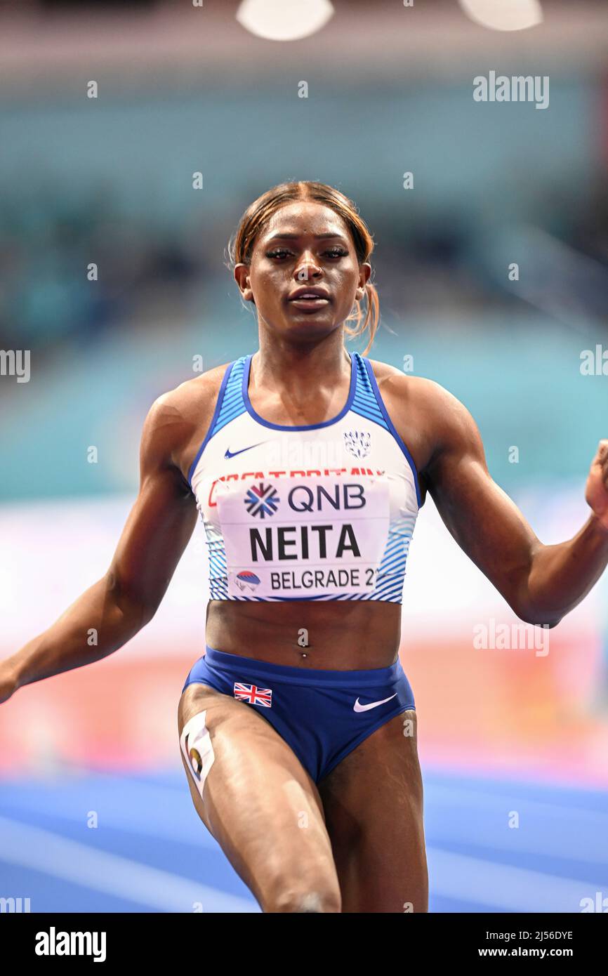 Daryll Neita participating in the Belgrade 2022 World Indoor ...