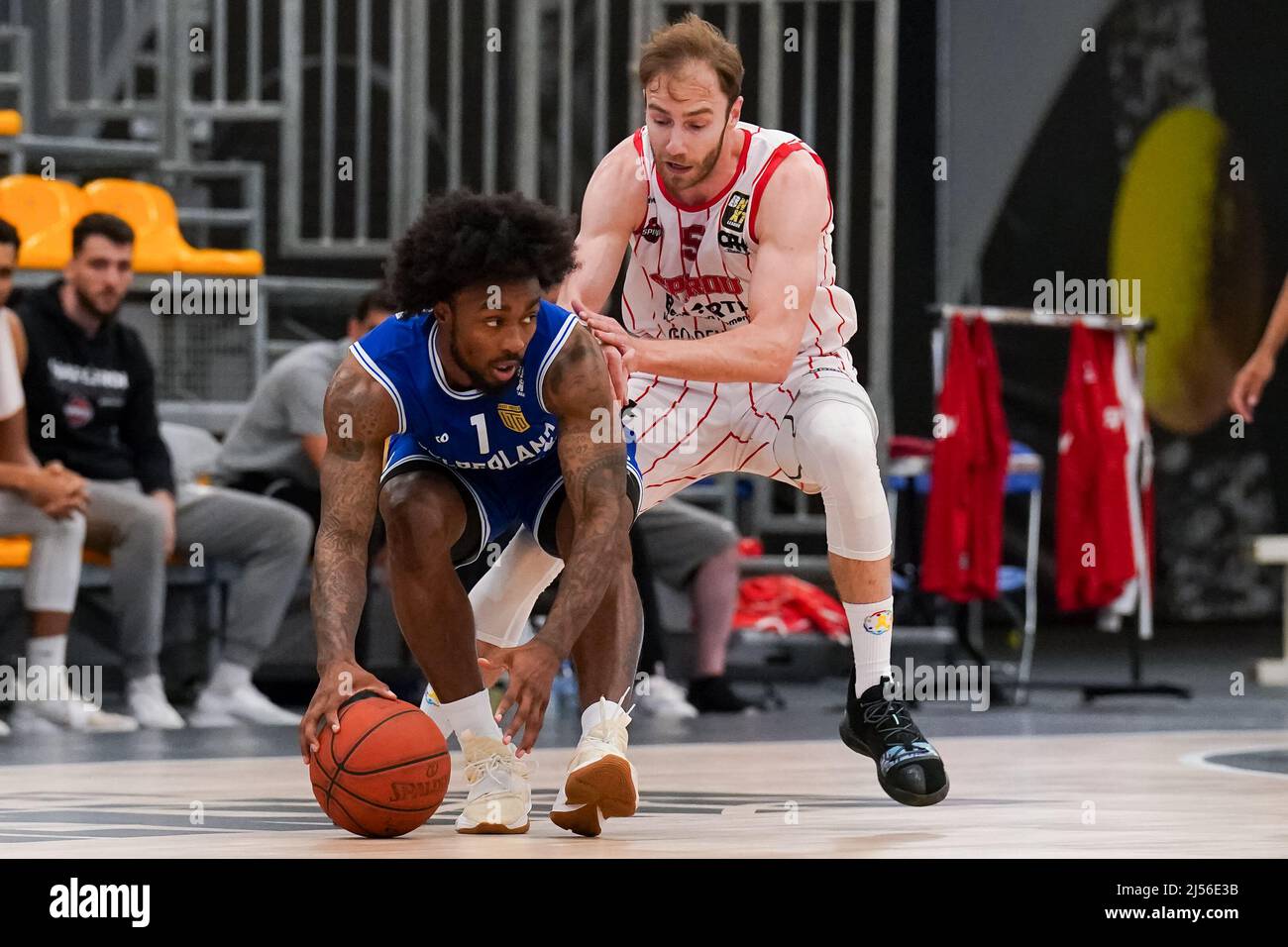 BEMMEL, NETHERLANDS - APRIL 20: Duane Wilson of Yoast United and ...