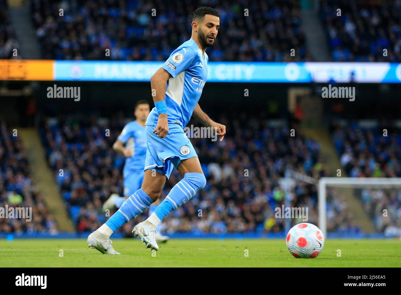 Riyad Mahrez #26 of Manchester City passes the ball Stock Photo - Alamy