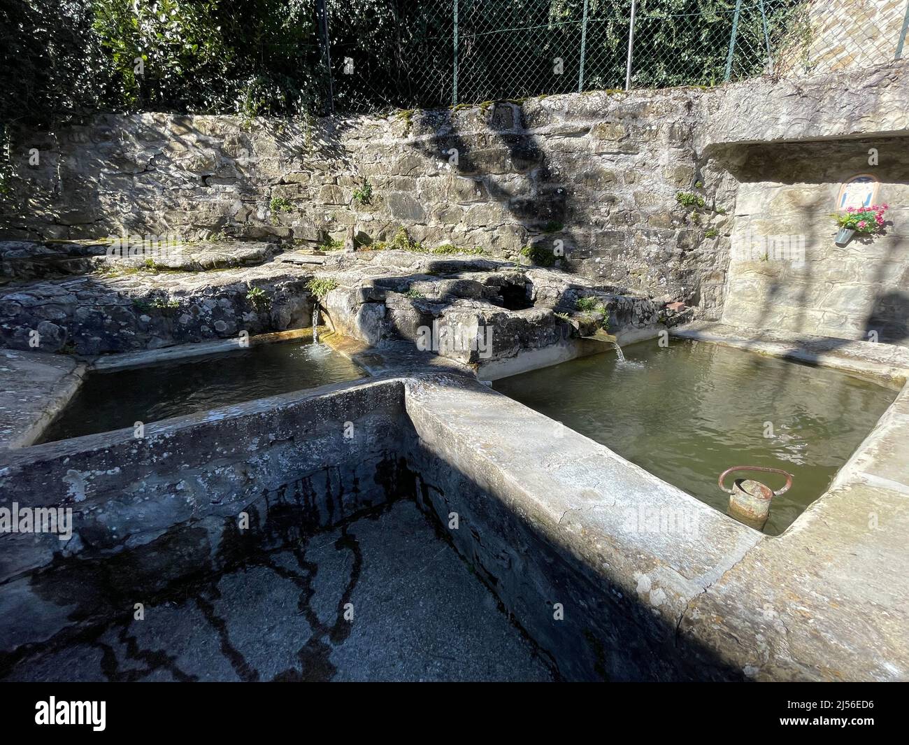 Badi, Province of Bologna (Emilia-Romagna), Italy. Old water fountain ...