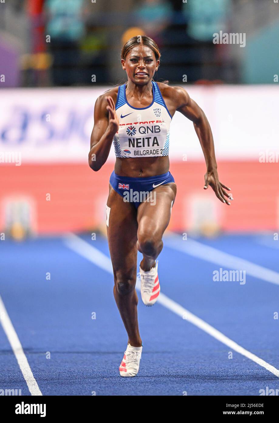 Daryll Neita participating in the Belgrade 2022 World Indoor ...