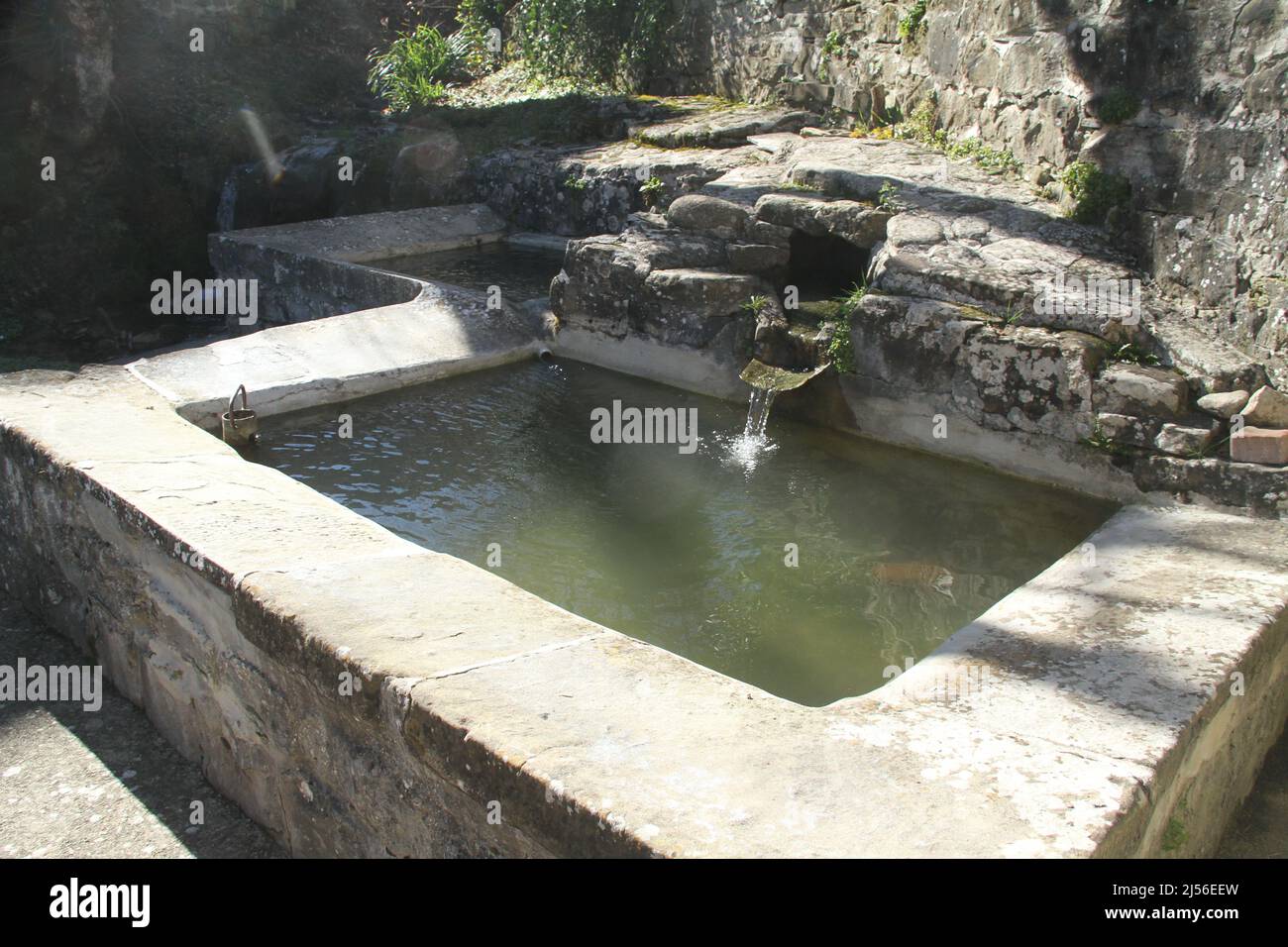Badi, Province of Bologna (Emilia-Romagna), Italy. Old water fountain ...