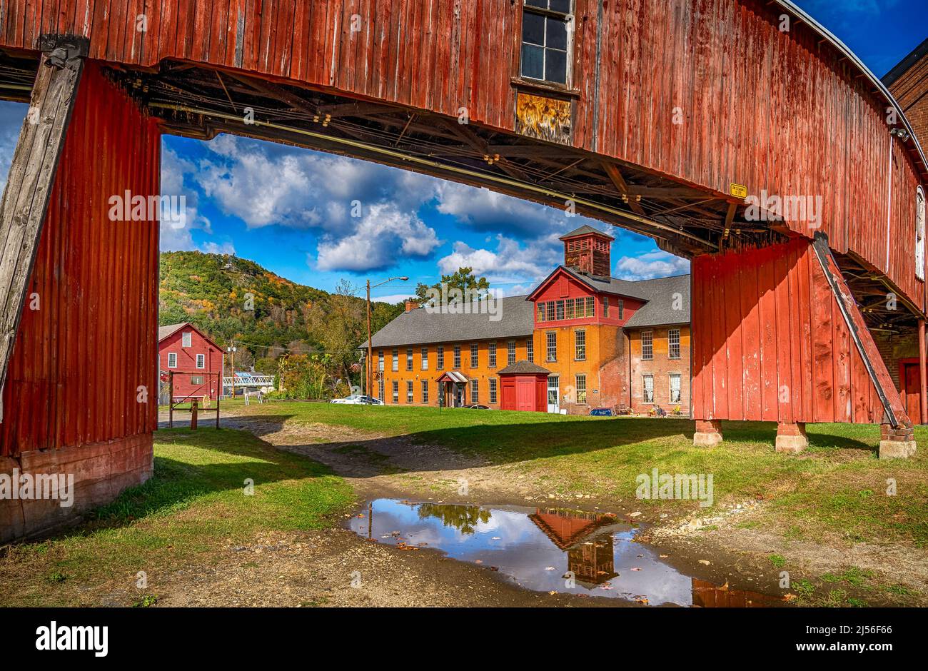 An old Mill factory in MA, USA Stock Photo - Alamy