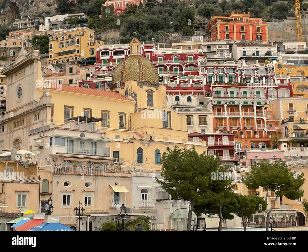 Adjacent buildings on a hillside in Positano, Italy Stock Photo - Alamy