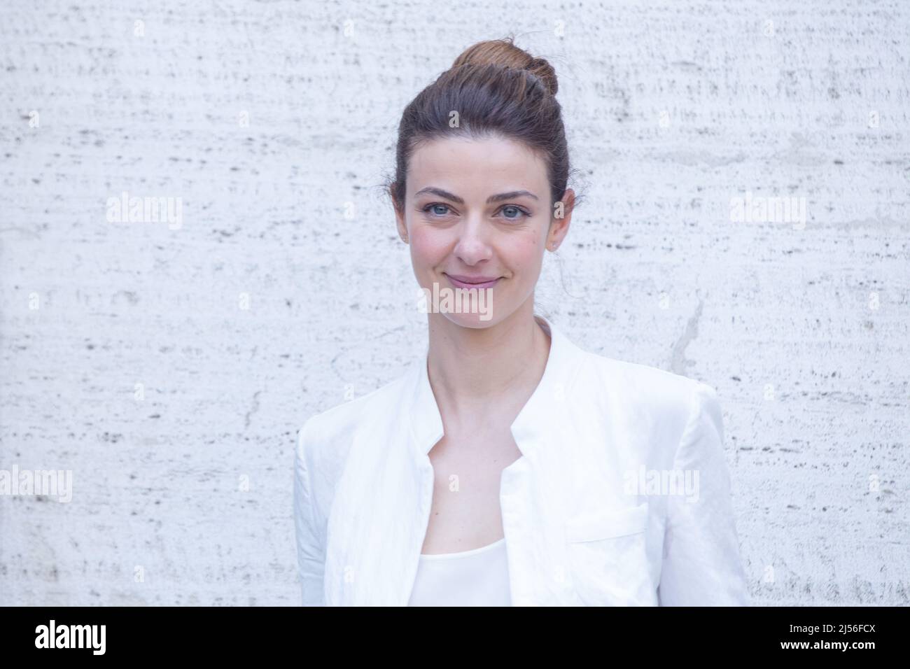 Rome, Italy. 20th Apr, 2022. Italian actress Barbara Ronchi attends the ...