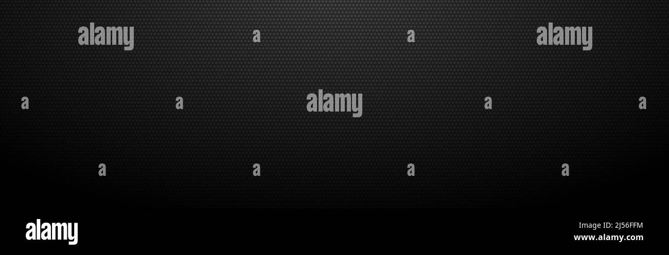 Black dotted background. Wide dark wallpaper. Round carbon cover ...