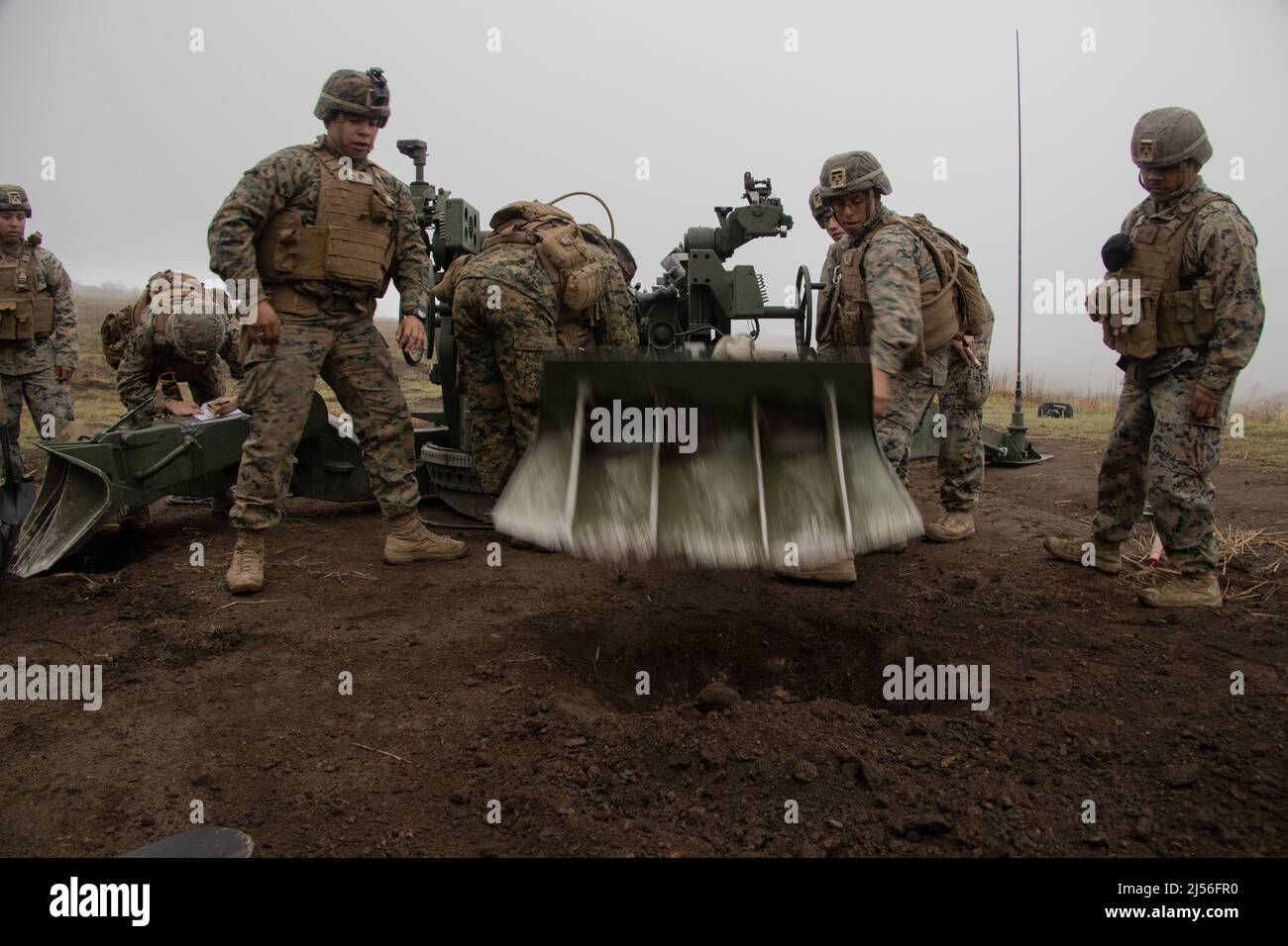Kusu, Oita, Japan. 14th Apr, 2022. U.S. Marines assigned to 3d ...