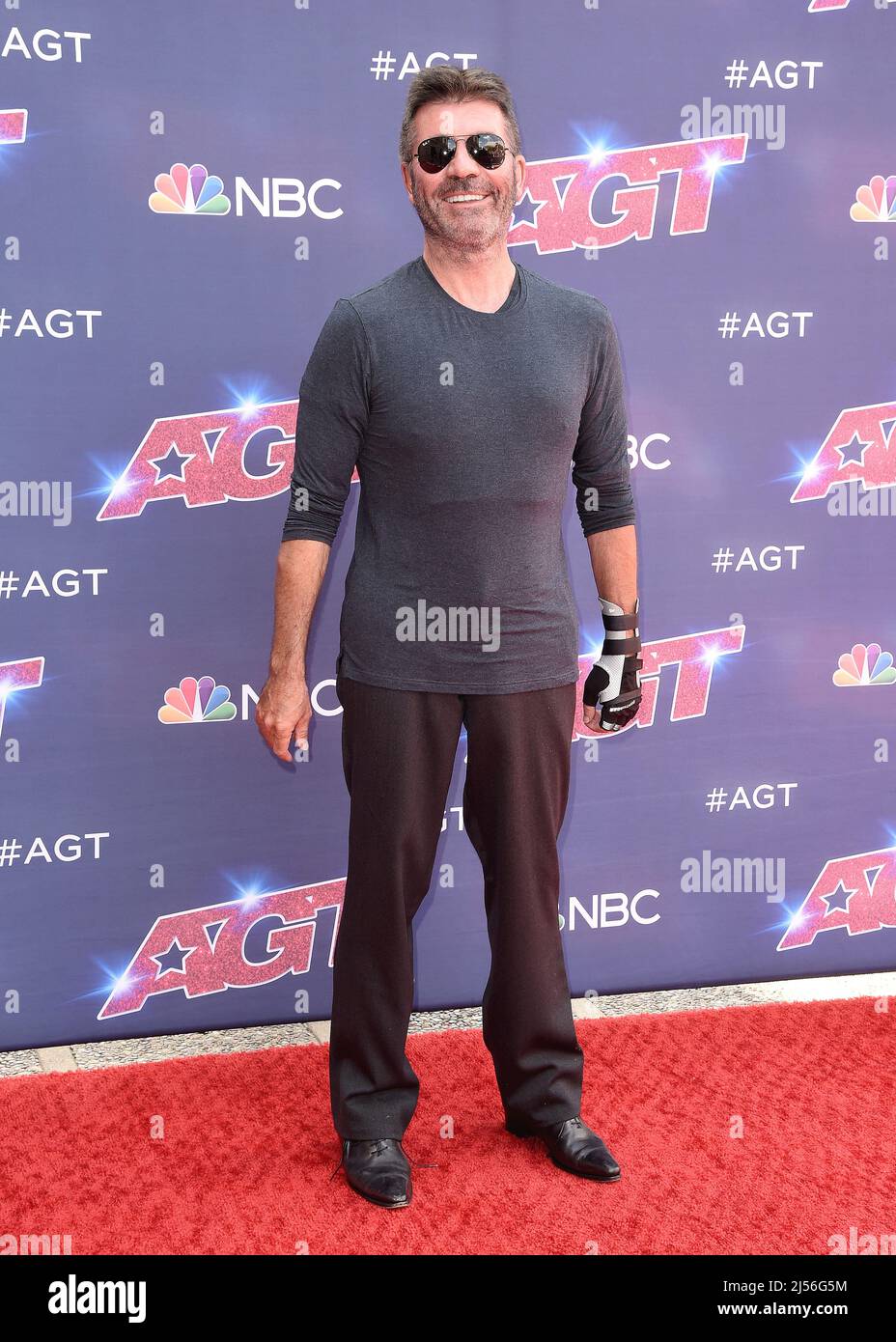 Pasadena, CA, April 20, 2022. Simon Cowell walking on the red carpet at ...
