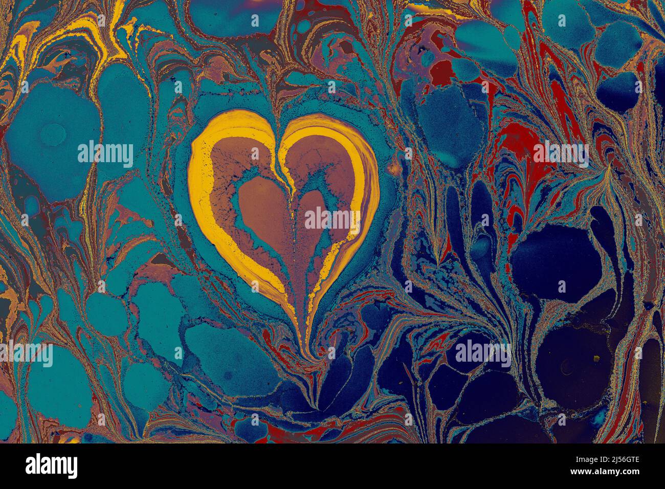 Ebru marble conch effect surface pattern design for print Stock Photo ...