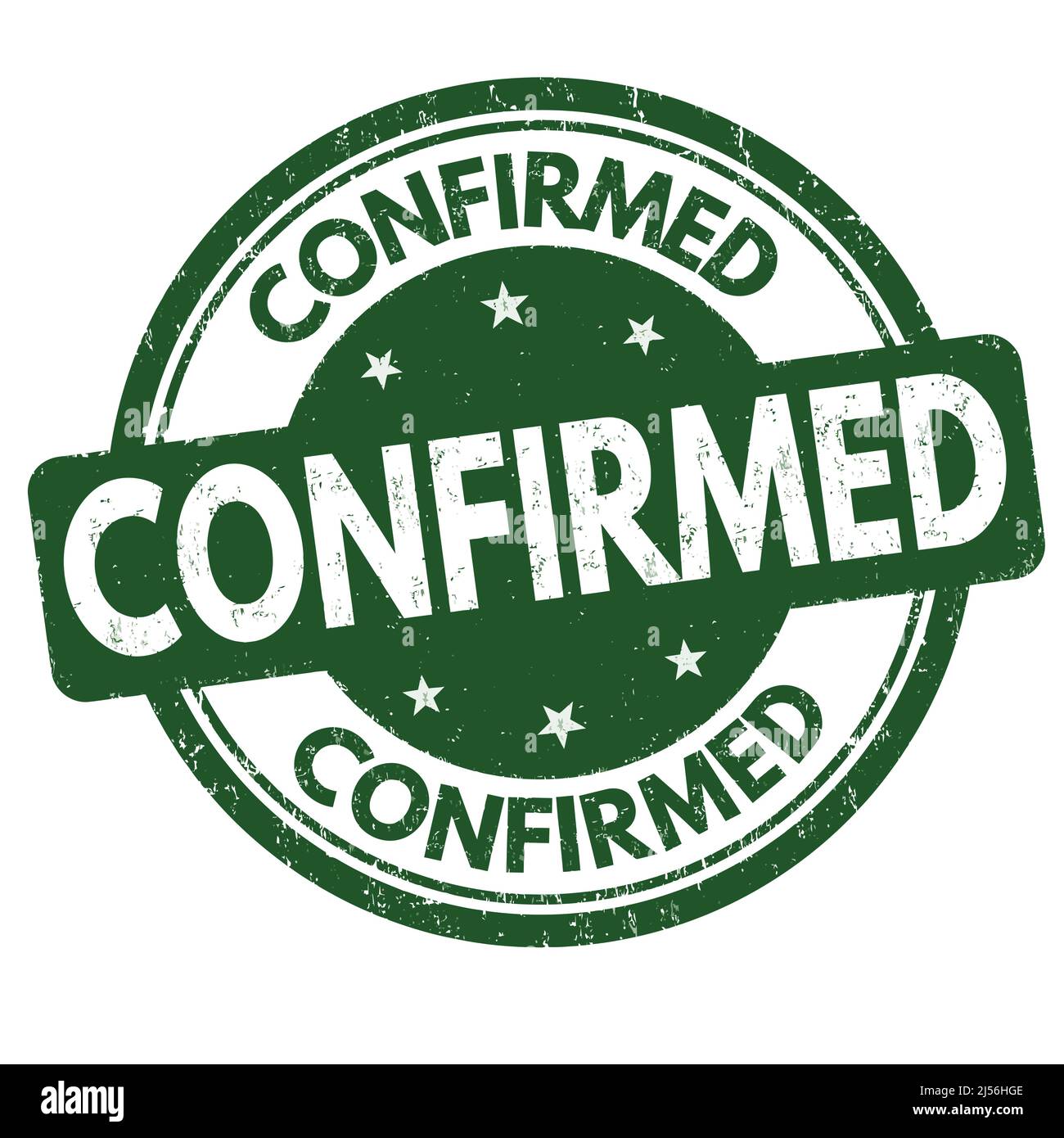 Confirmed grunge rubber stamp on white background, vector illustration ...