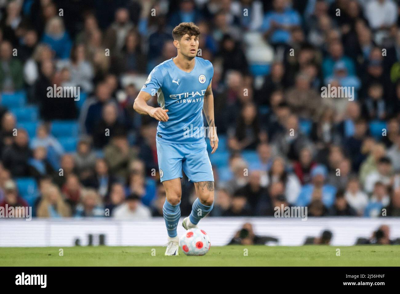 Manchester, UK, 20 April 2022, Manchester City's John Stones. Picture ...