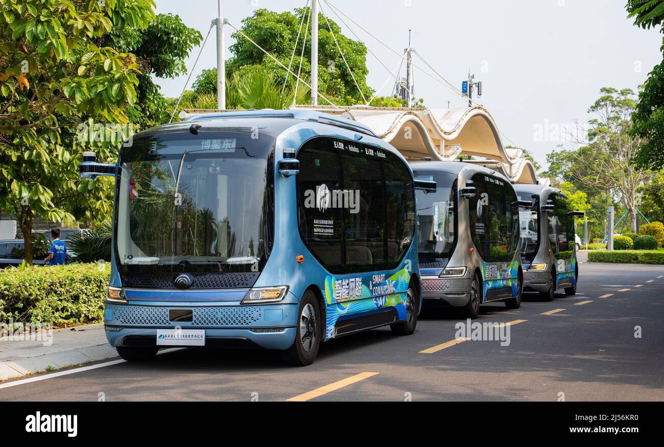 QIONGHAI, CHINA - APRIL 16, 2022 - Boao Dongyu Internet of Vehicles ...