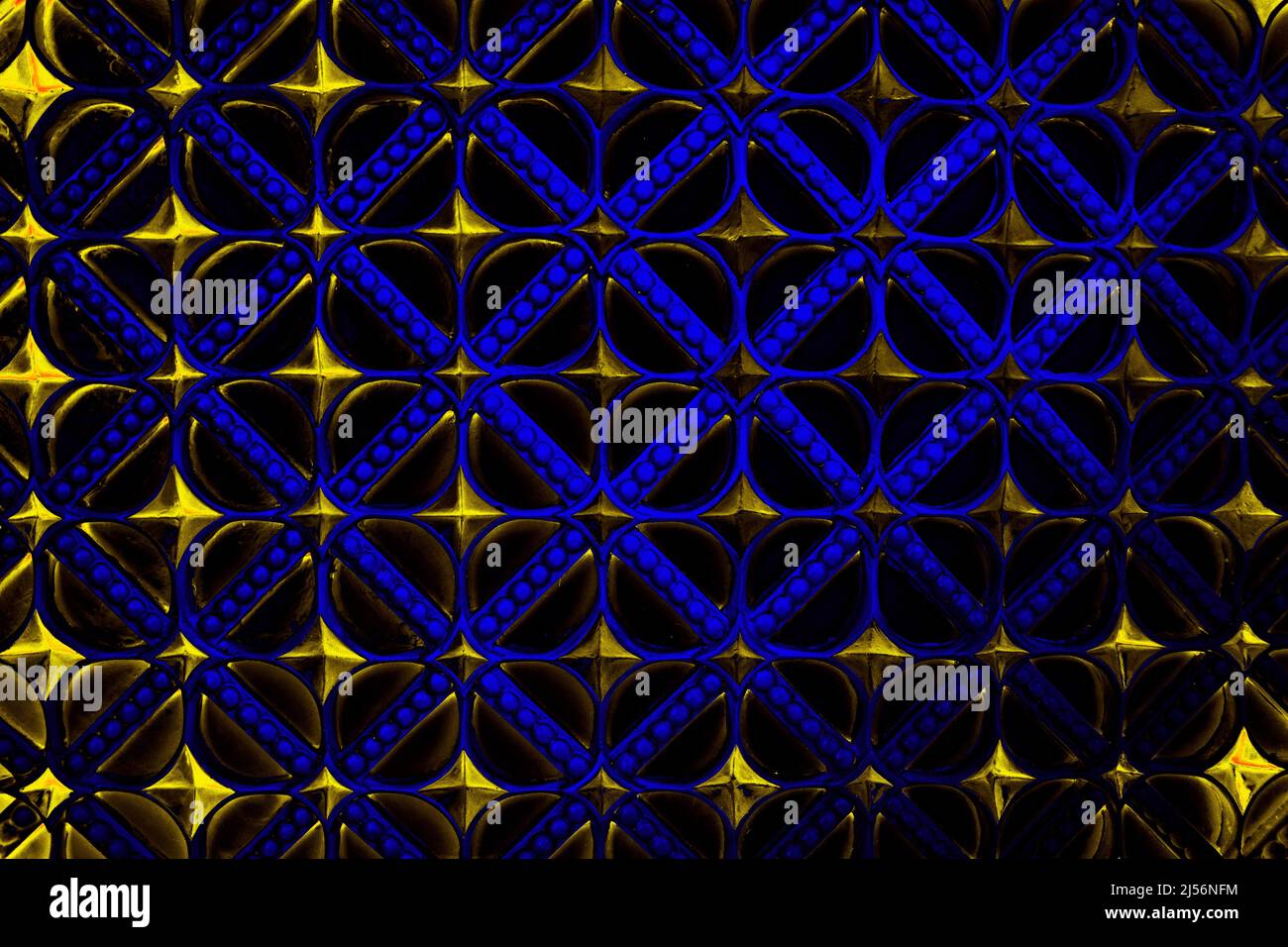 Blue and black net pattern with gold Stock Photo - Alamy