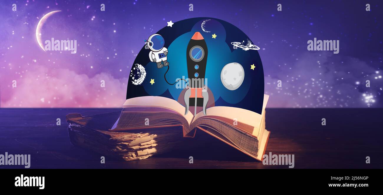 Books against sky hi-res stock photography and images - Alamy