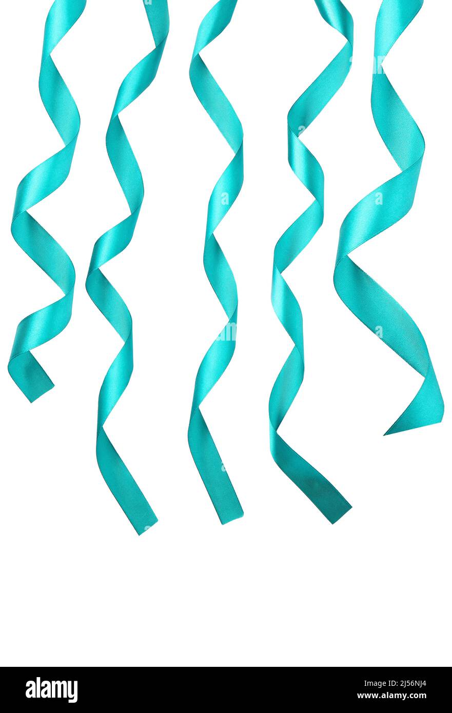 Set of beautiful blue ribbons isolated on white Stock Photo - Alamy