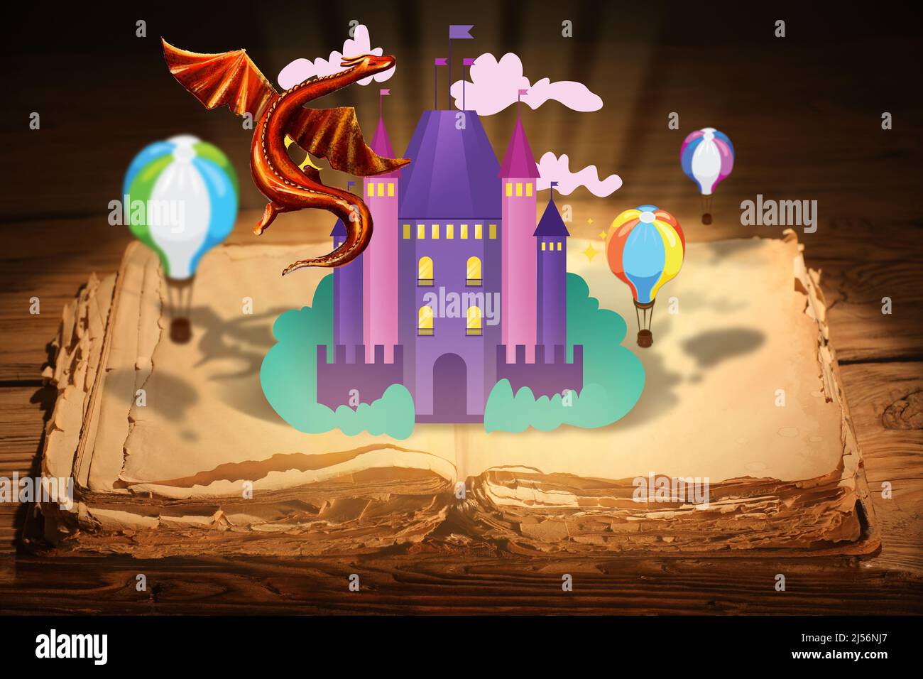 Fairy tale castle drawing on hi-res stock photography and images - Alamy