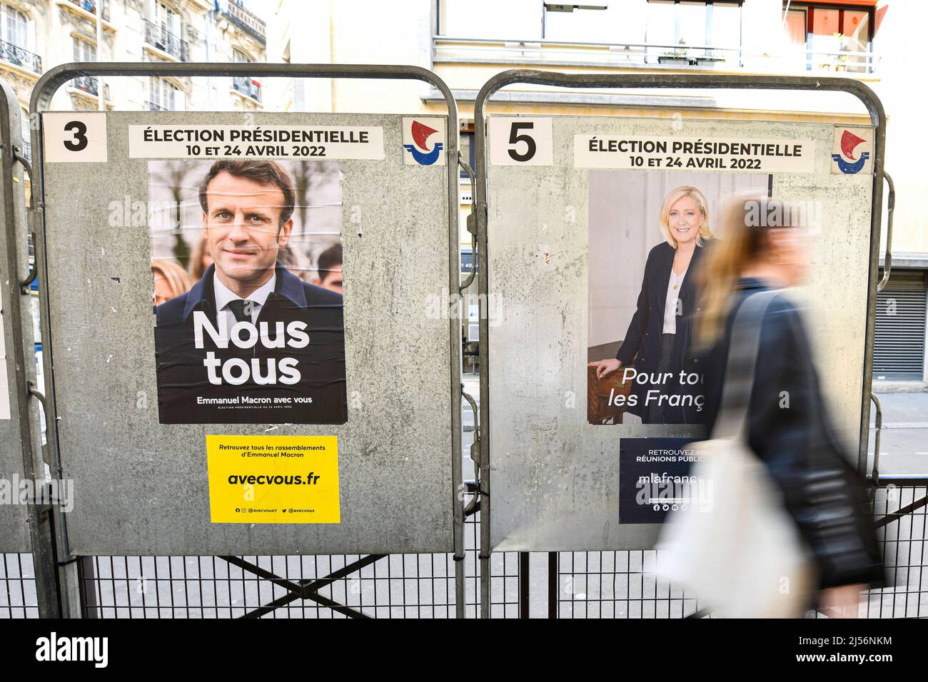 Torn posters of emmanuel macron hi-res stock photography and images - Alamy