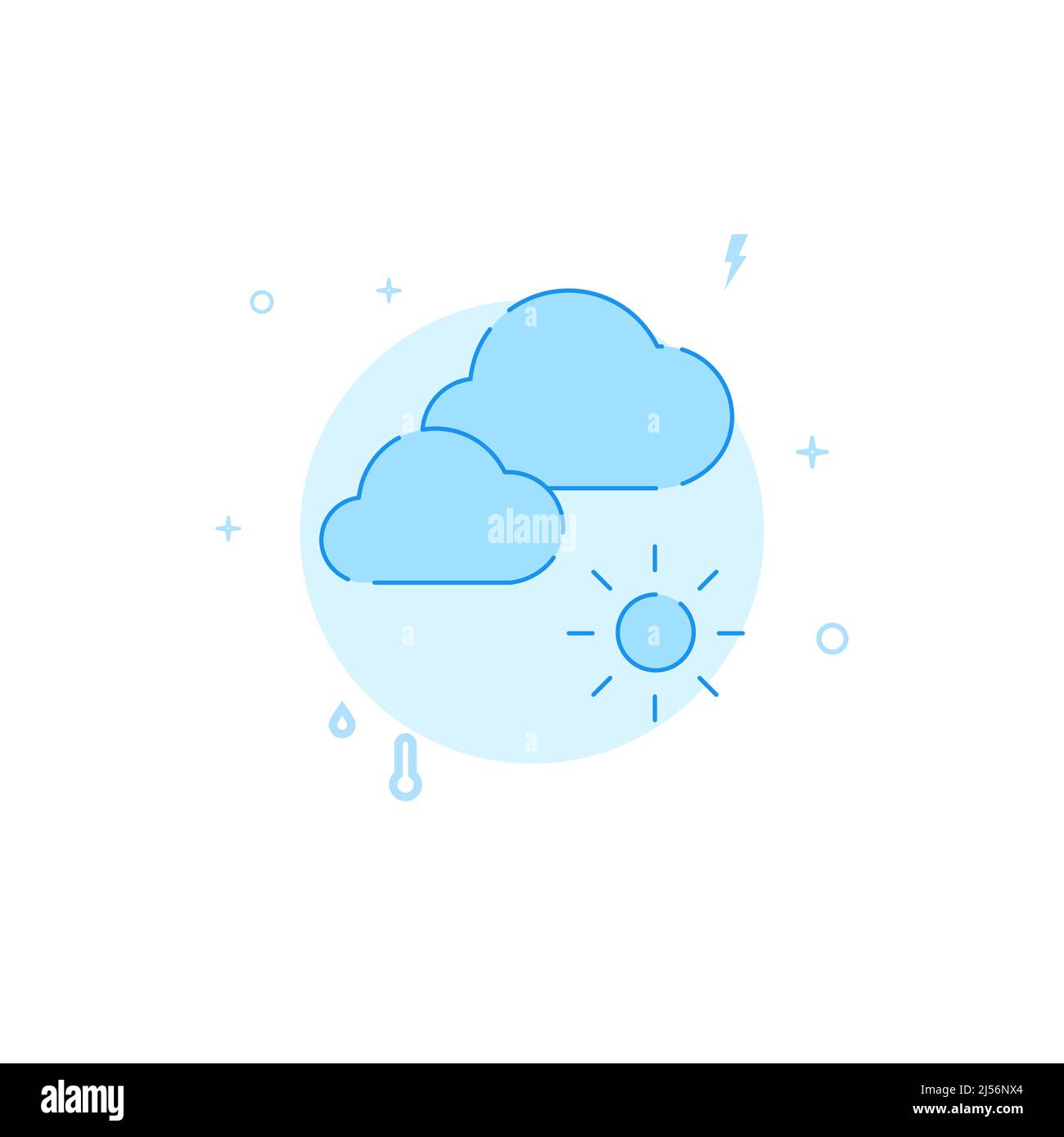 Partly Cloudy Icon Vector