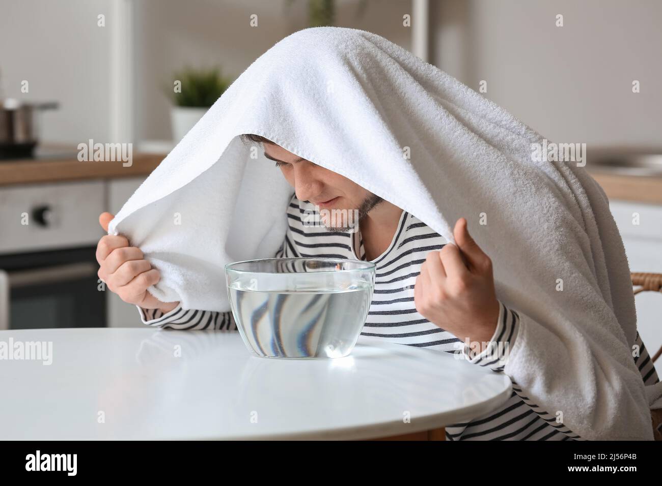 Steam inhalation hi-res stock photography and images - Alamy