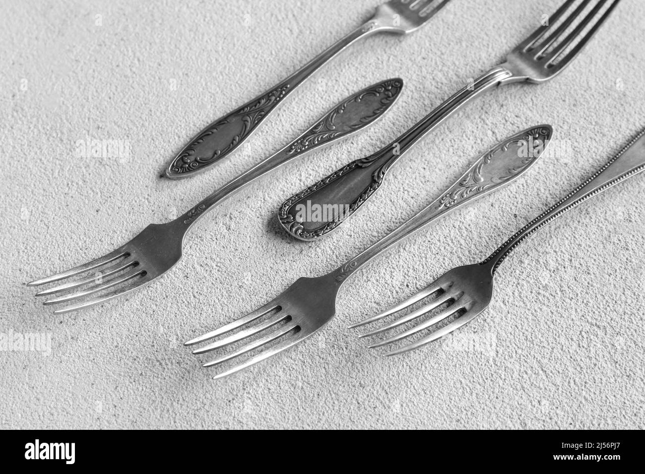 Light on forks Black and White Stock Photos & Images - Alamy