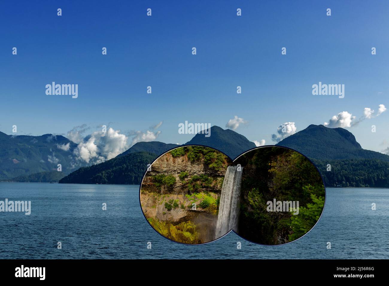 Pacific ocean borders Western Canada. British Columbia's coastal ...