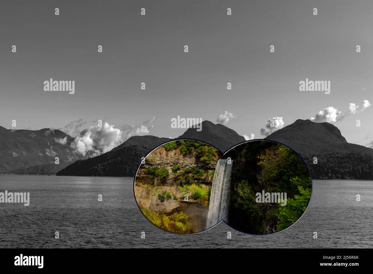 Pacific ocean borders Western Canada. British Columbia's coastal ...