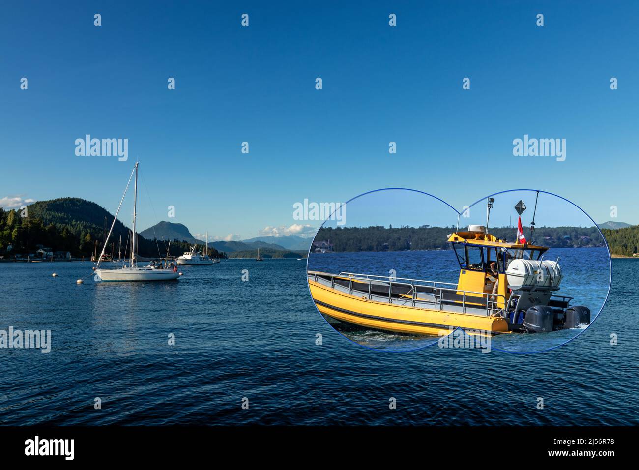 Pacific ocean borders Western Canada. British Columbia's coastal ...