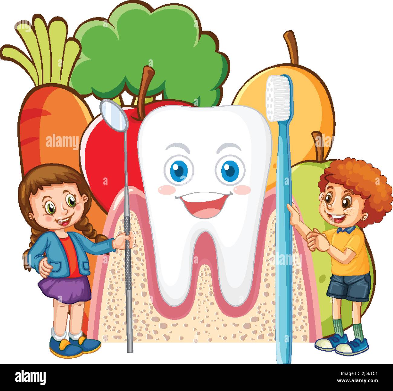 Kid Toothbrush Clipart