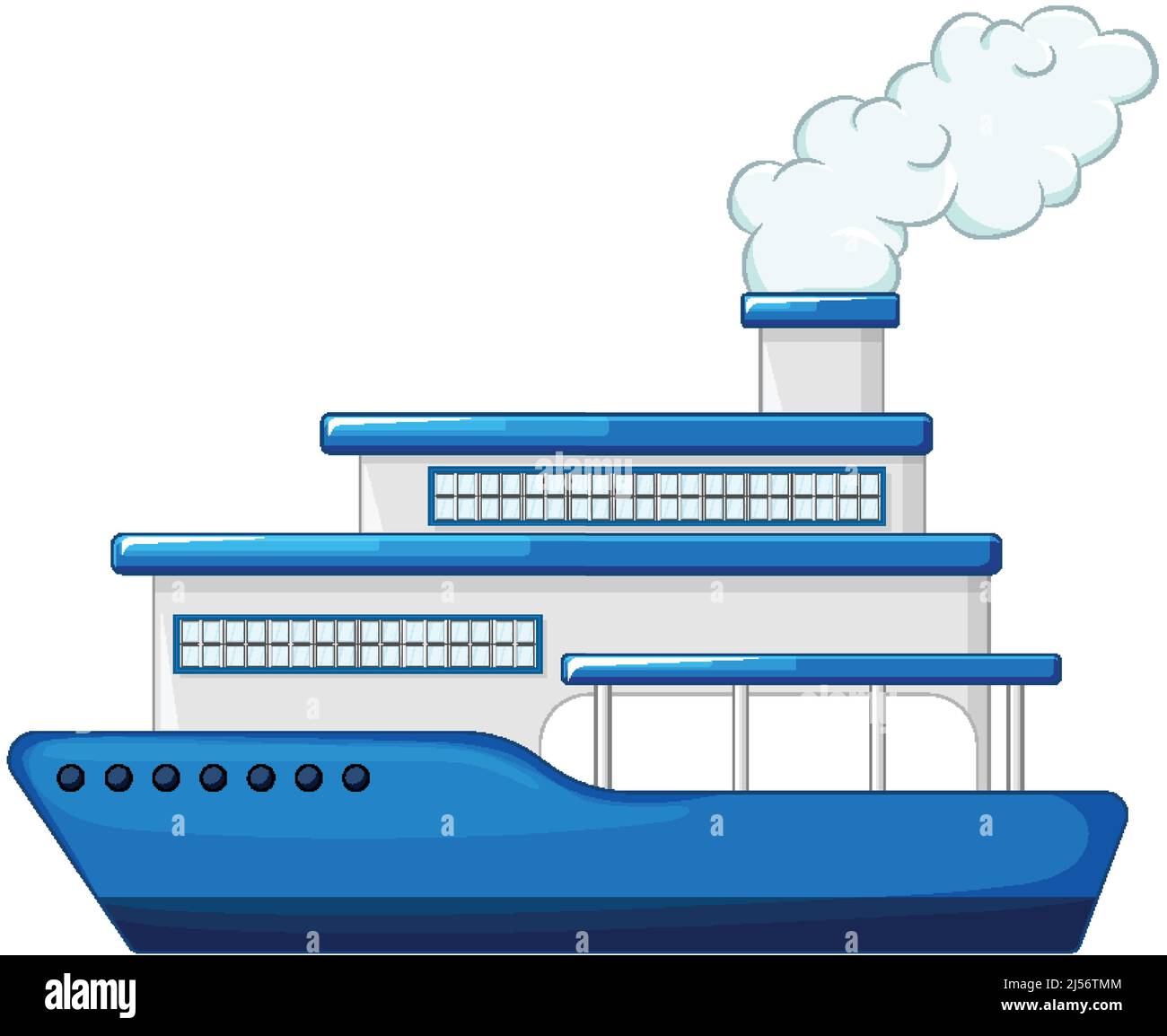Blue colour boat Stock Vector Images - Alamy