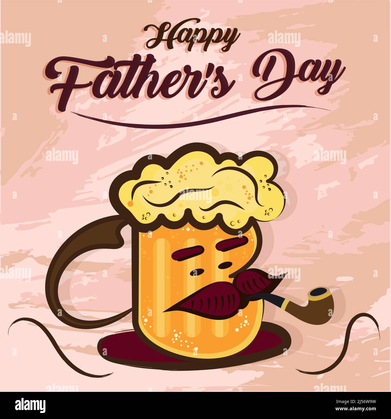 Cartoon dad father day beer hi-res stock photography and images - Alamy