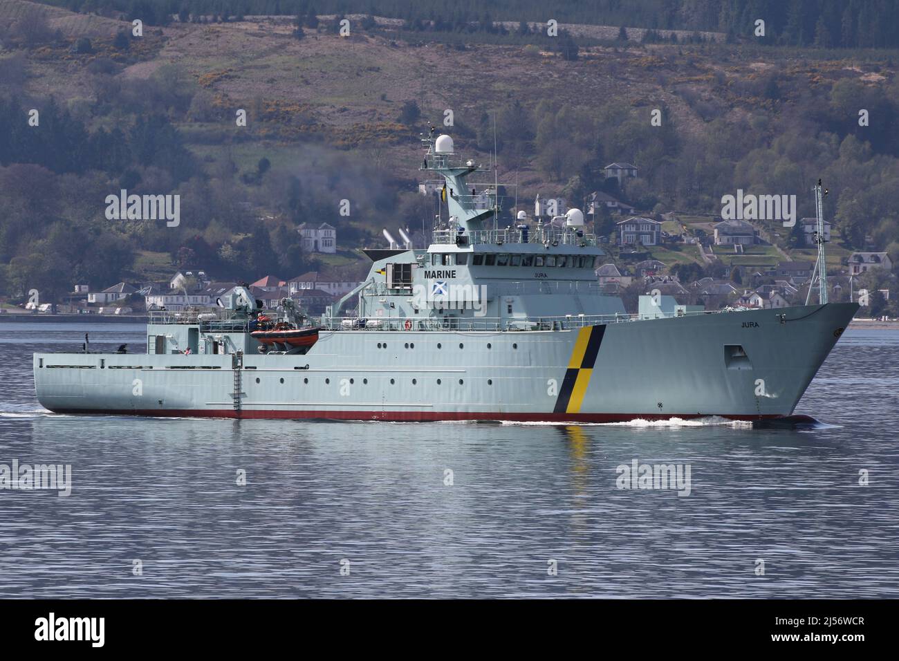 MPV Jura, a fisheries protection vessel operated by Marine Scotland ...