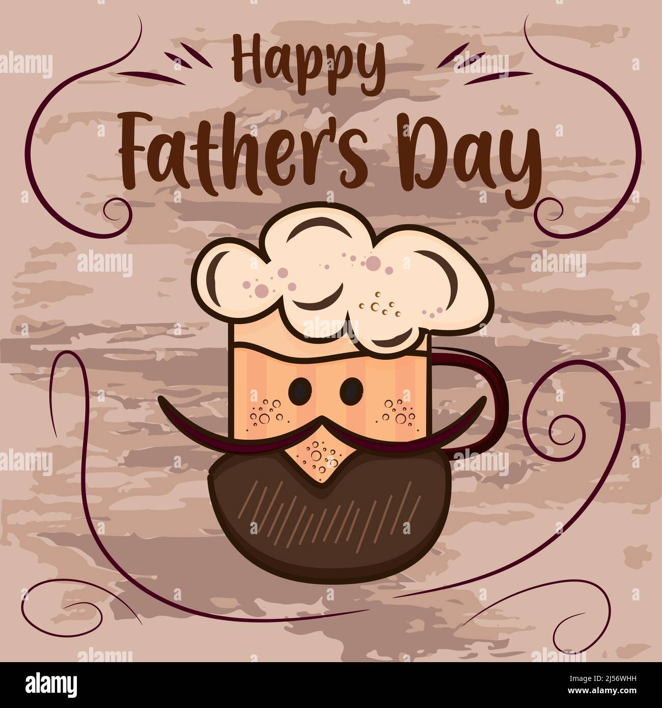 Cartoon dad father day beer hi-res stock photography and images - Alamy