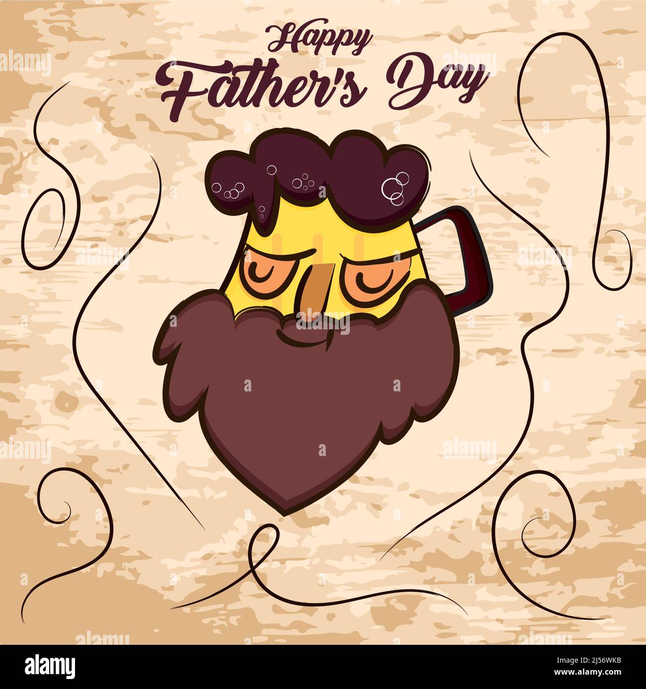 Cartoon dad father day beer hi-res stock photography and images - Alamy