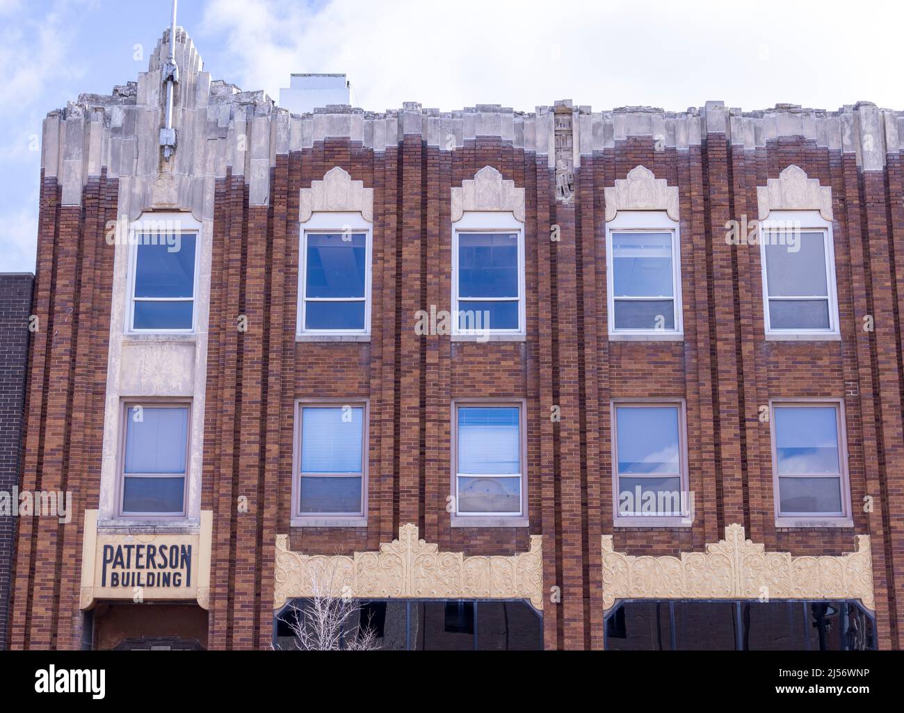 The Paterson Building, art deco architecture, Flint, Michigan Stock ...