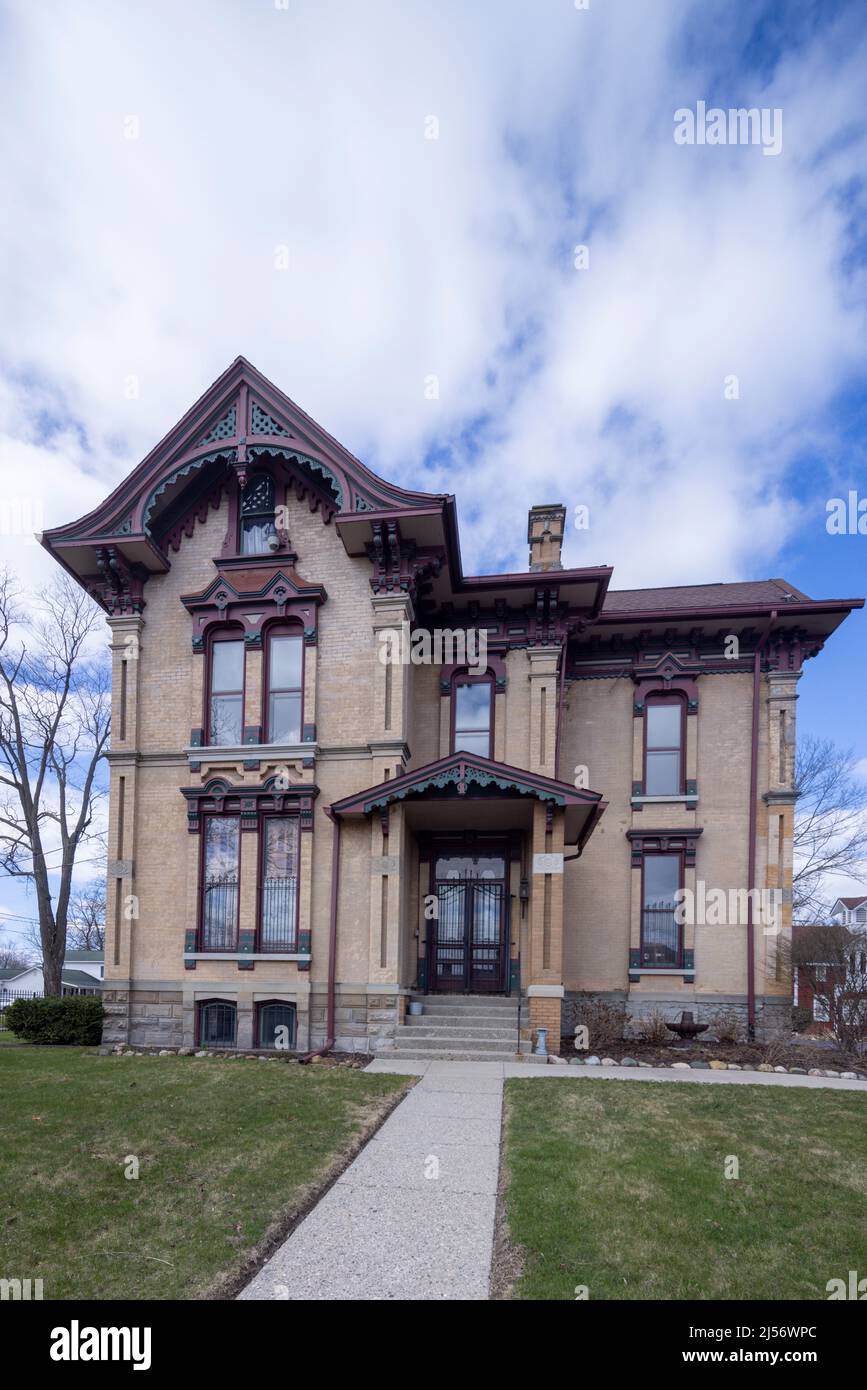 Milner House/Cornwall Building, 1883, Flint , Michigan, USA Stock Photo ...