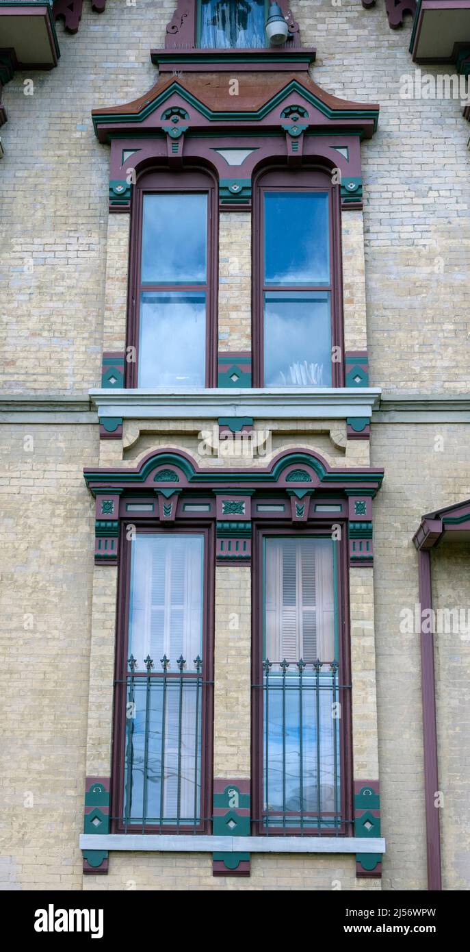 Milner House/Cornwall Building, 1883, Flint , Michigan, USA Stock Photo ...