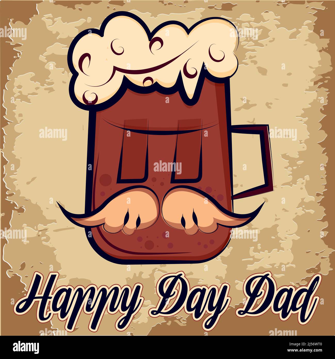 Cartoon dad father day beer hi-res stock photography and images - Alamy