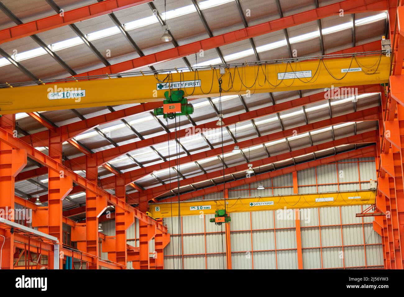 Interior of workshop. industrial factory production in mechanical ...