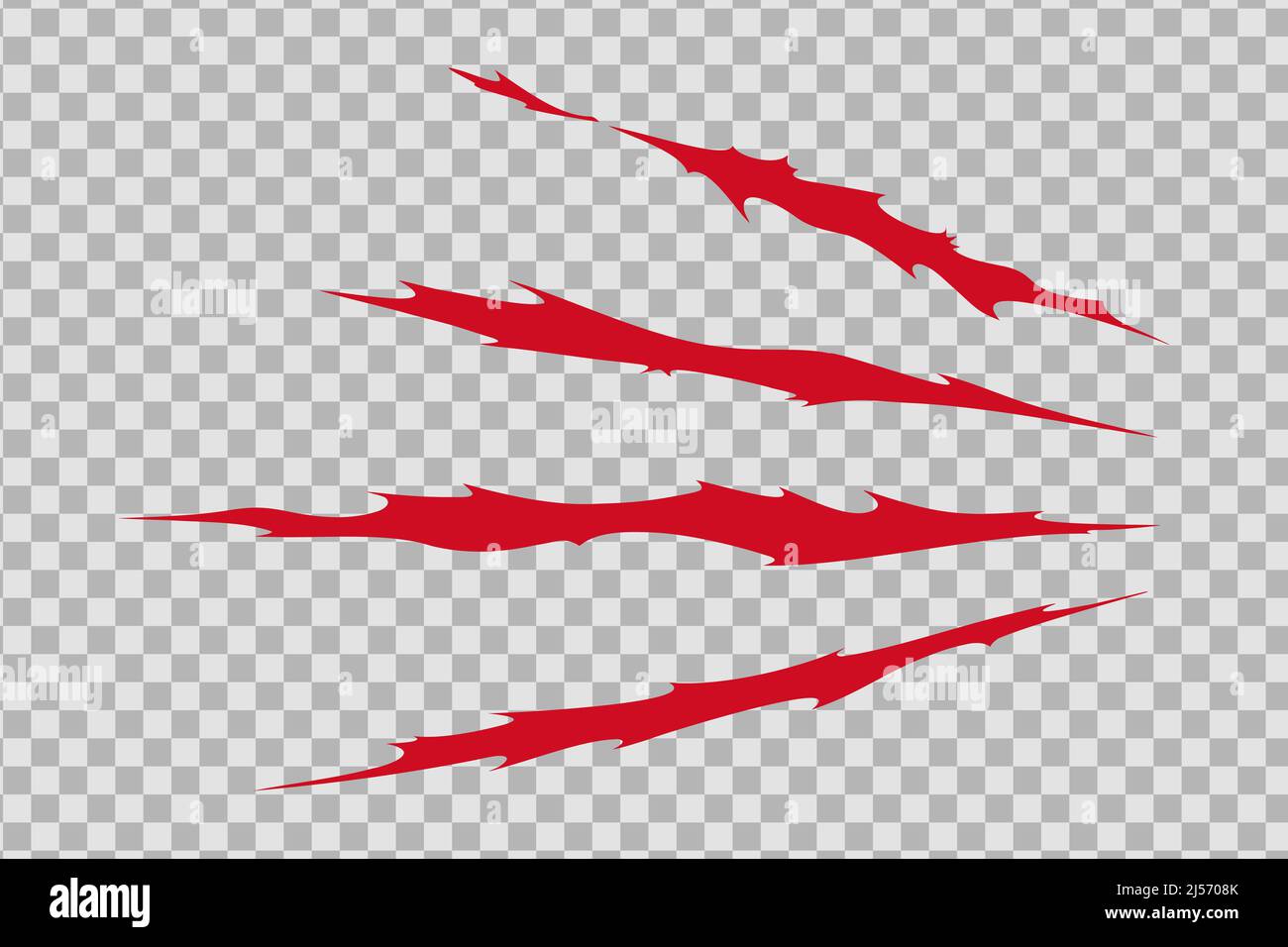 Claw scratches of wild animal. Cat scratches marks isolated in ...