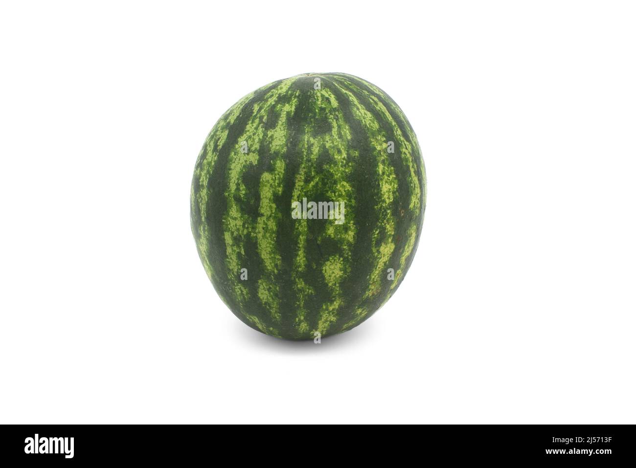 Single whole watermelon isolated on white background Stock Photo - Alamy