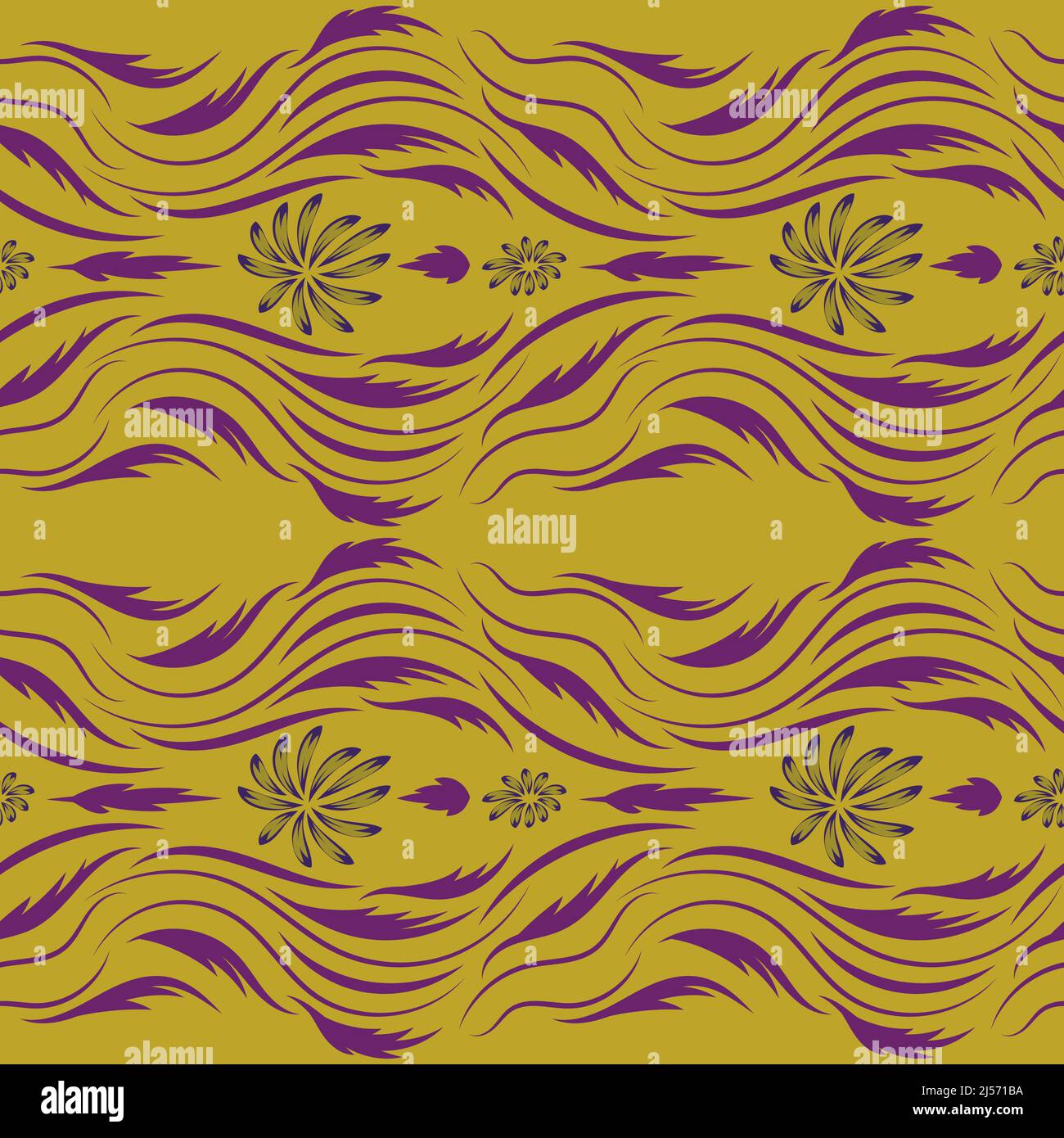 Folk flowers print Floral pattern Ethnic art Stock Vector Image & Art ...