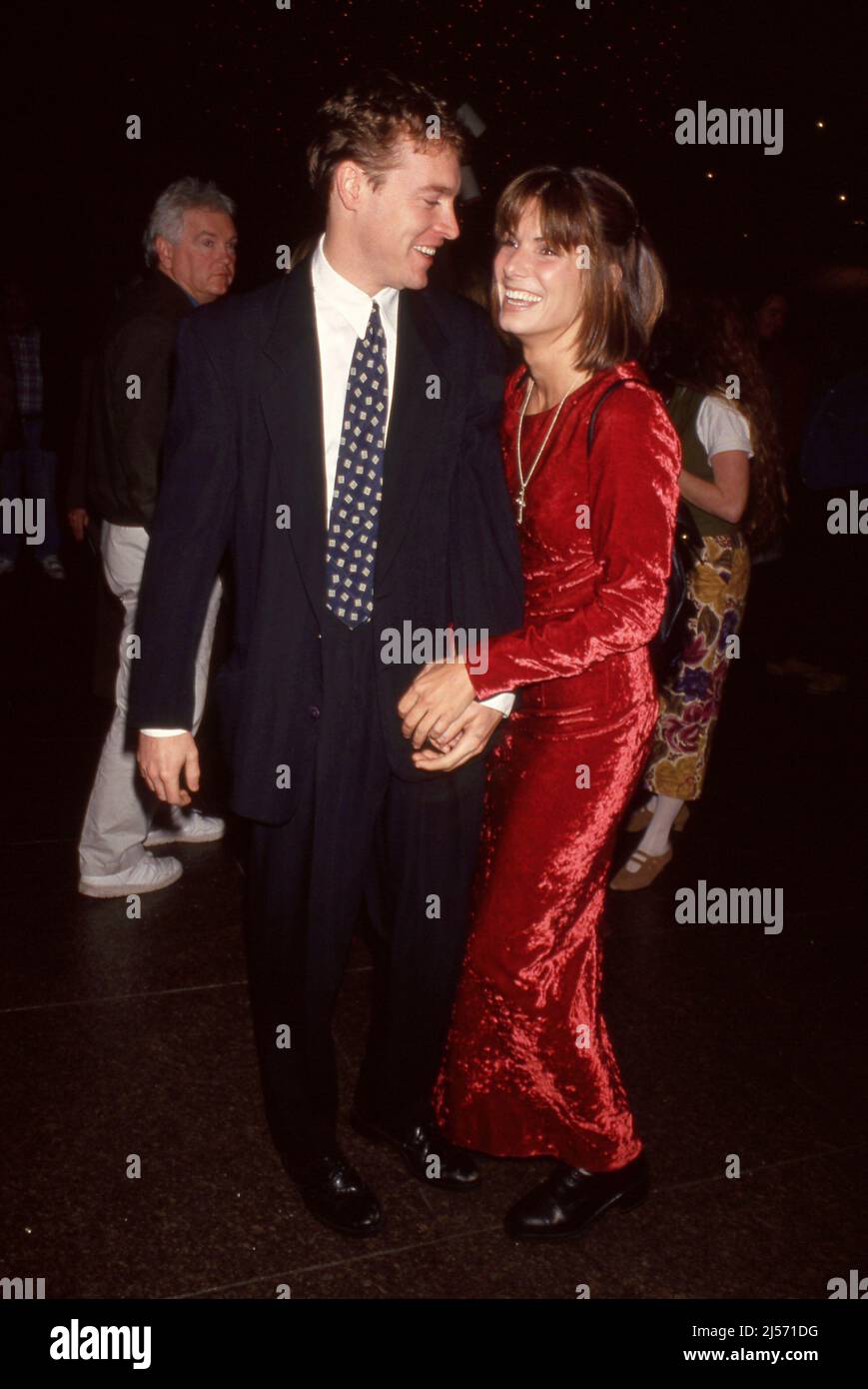 Sandra Bullock and Tate Donovan at the Wrestling Ernest Hemingway ...