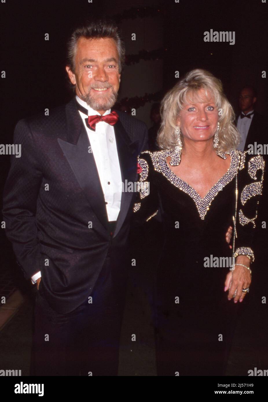 Stephen J. Cannell and wife Marcia Finch at the "Fire and Ice Ball ...