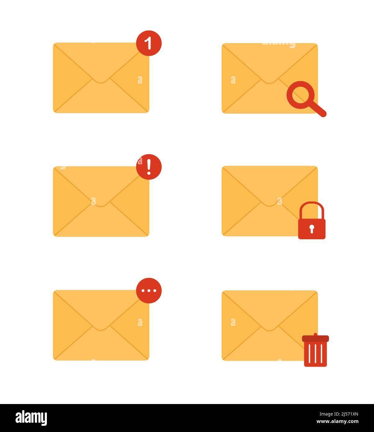 Mail envelope icon. Receiving SMS messages, notifications, invitations ...