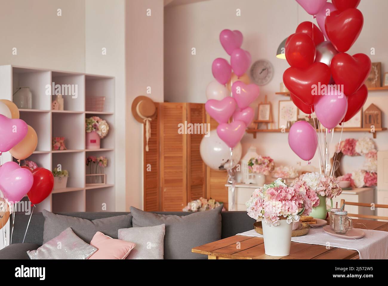 Valentine's Day. International Day of Happiness. Studio apartment in ...