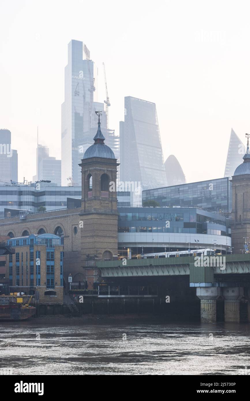 London along the Thames and City of London Skyline Stock Photo - Alamy