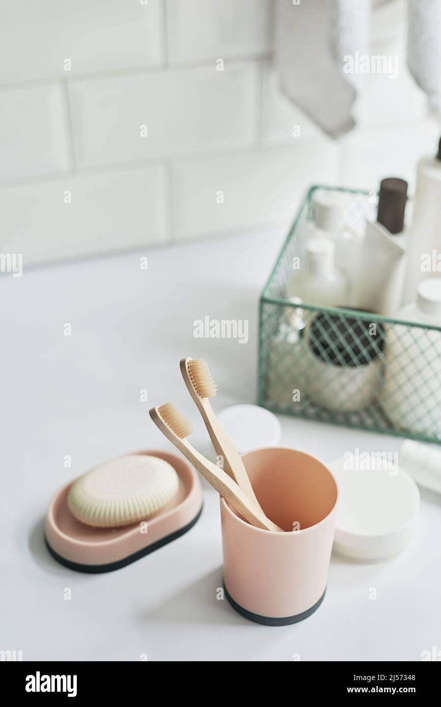 Bath accessories. Dressing table. Cosmetics and hygiene products. Spa ...